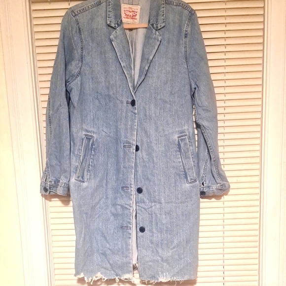 Levi's | Jackets & Coats | Levi Strauss Co Denim Long Coat | Poshmark